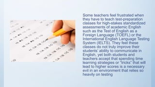 Teaching beyond the test | PPTX