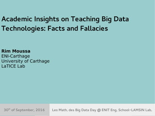 Teaching big data | PPT
