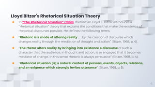 Teaching Bitzer's Rhetorical Situation Theory Through Game Based ...
