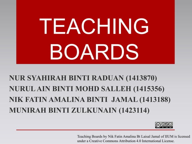 Teaching boards | PPT