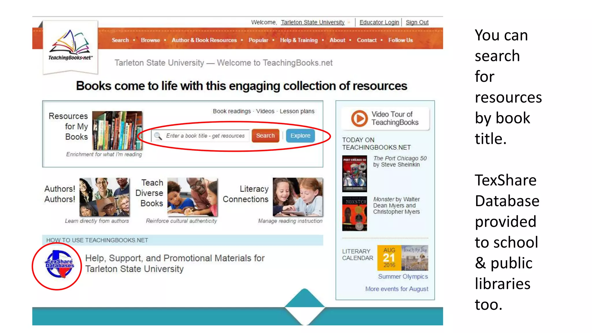 Using TeachingBooks.net