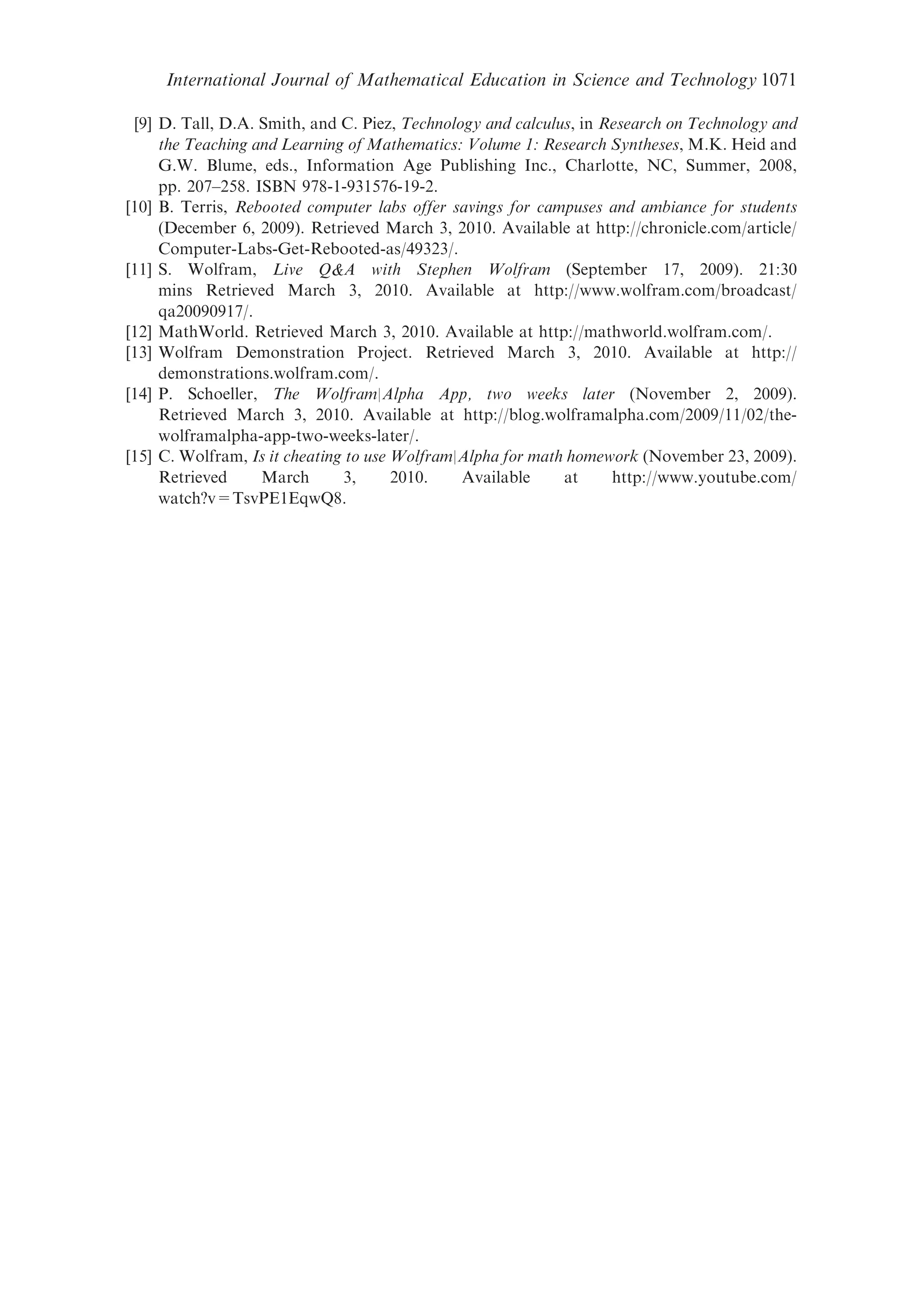 Teaching calculus with Wolfram Alpha | PDF