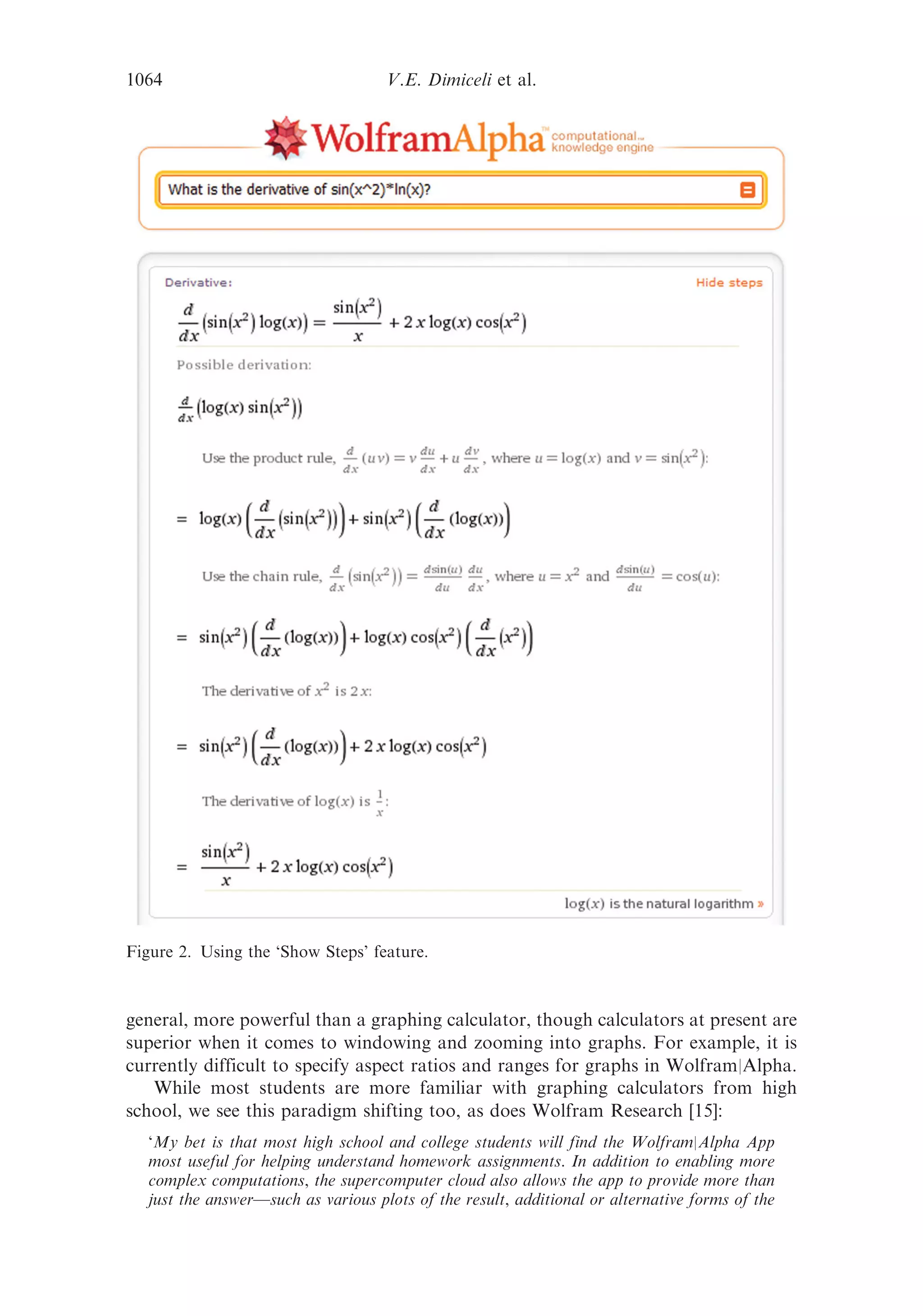 Teaching calculus with Wolfram Alpha | PDF
