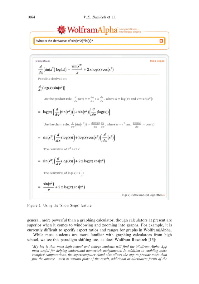 Teaching calculus with Wolfram Alpha | PDF