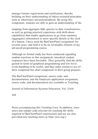 Teaching Case Teaching Software Componentization .docx | Programming Languages | Computing