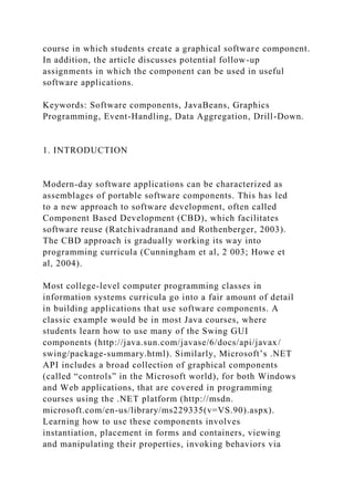 Teaching Case Teaching Software Componentization .docx | Programming ...