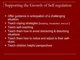 Teaching Children Self Regulation | PPT