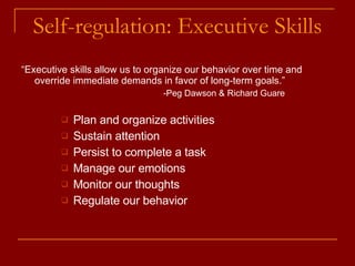 Teaching Children Self Regulation | PPT
