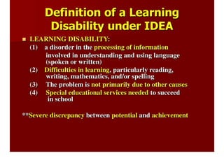 Teaching Children With Learning Disabilities | PPT