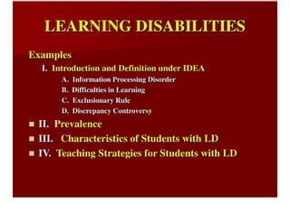 Teaching Children With Learning Disabilities | PDF