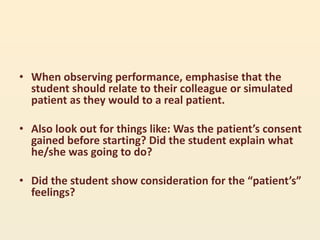 Teaching clinical skills slideshare | PPTX