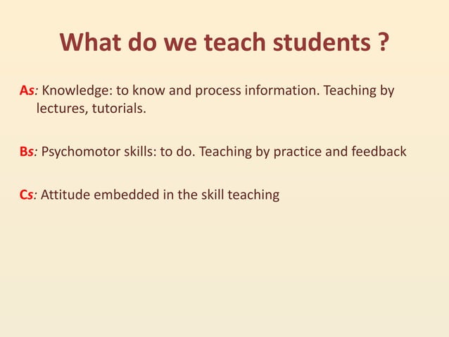 Teaching clinical skills slideshare | PPTX