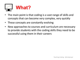 Coding... For Communicators? | PPTX | Web Development | Internet