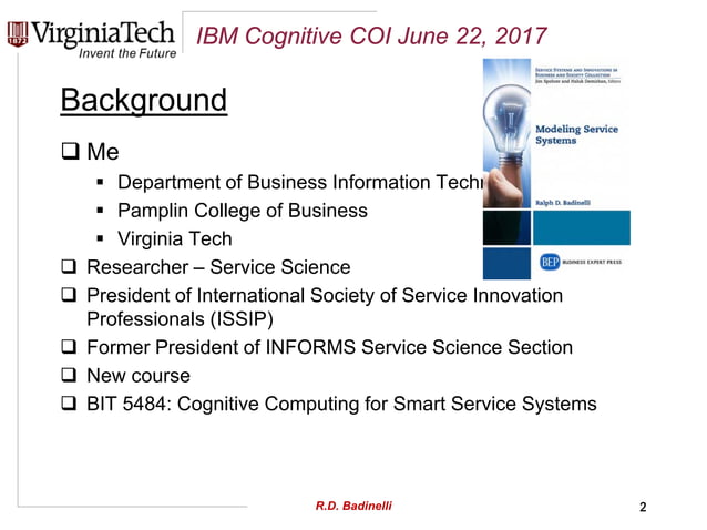 Teaching cognitive computing with ibm watson | PDF | Artificial ...