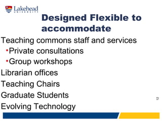 Teaching Commons: Lakehead University | PPT
