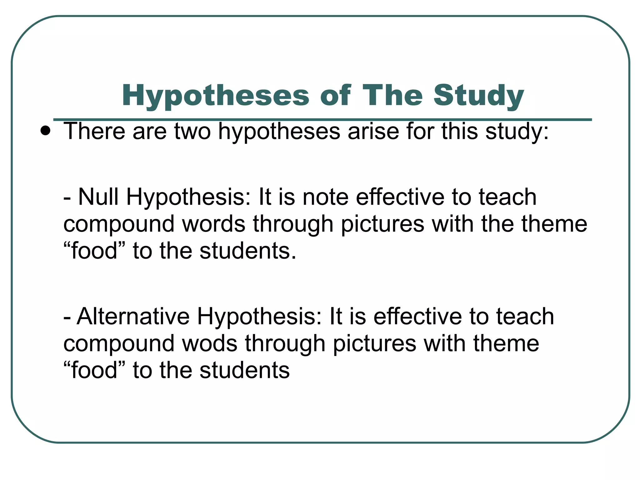 Teaching compound words through pictures with the theme | PPT
