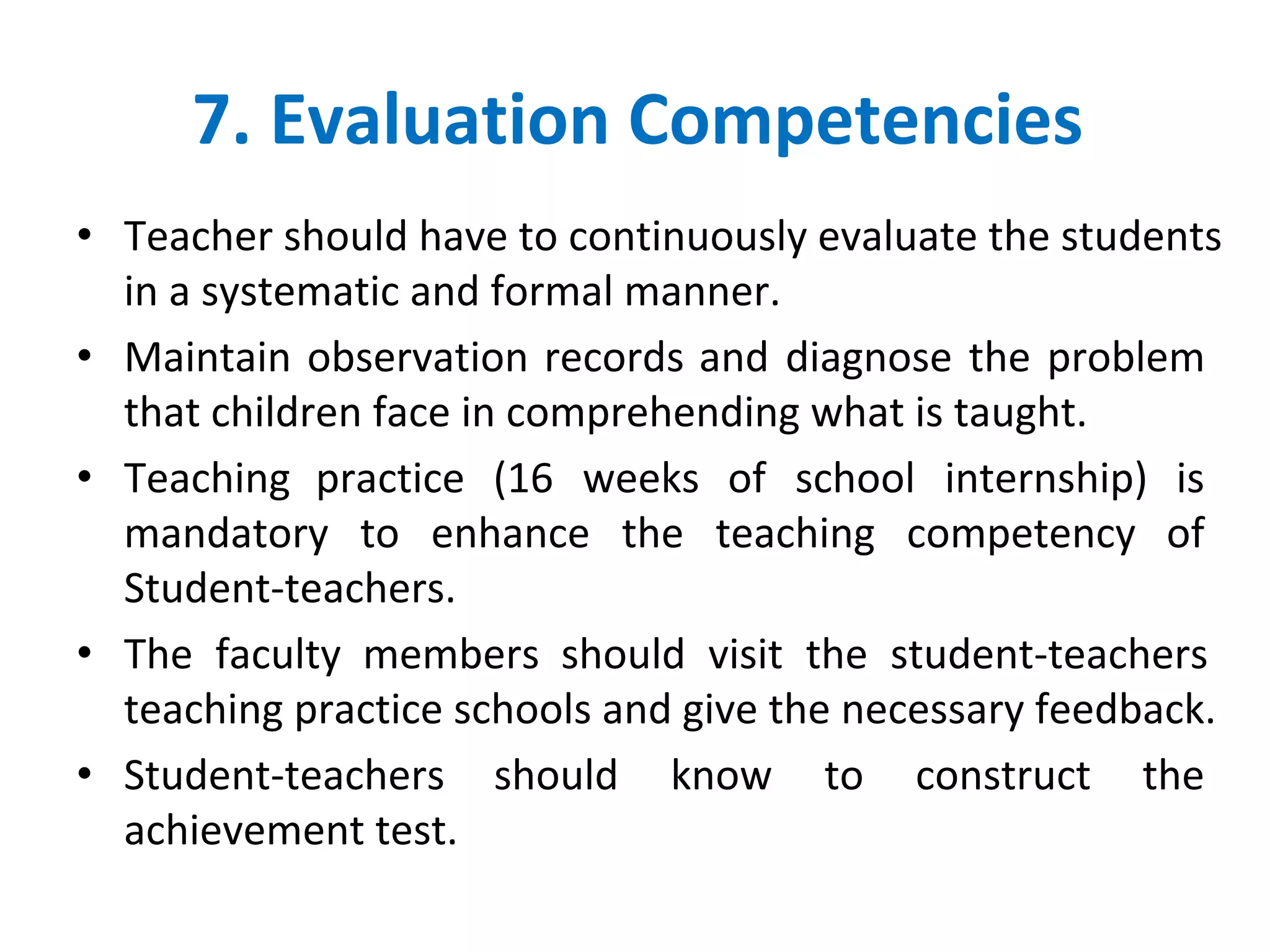 Teaching competency | PDF