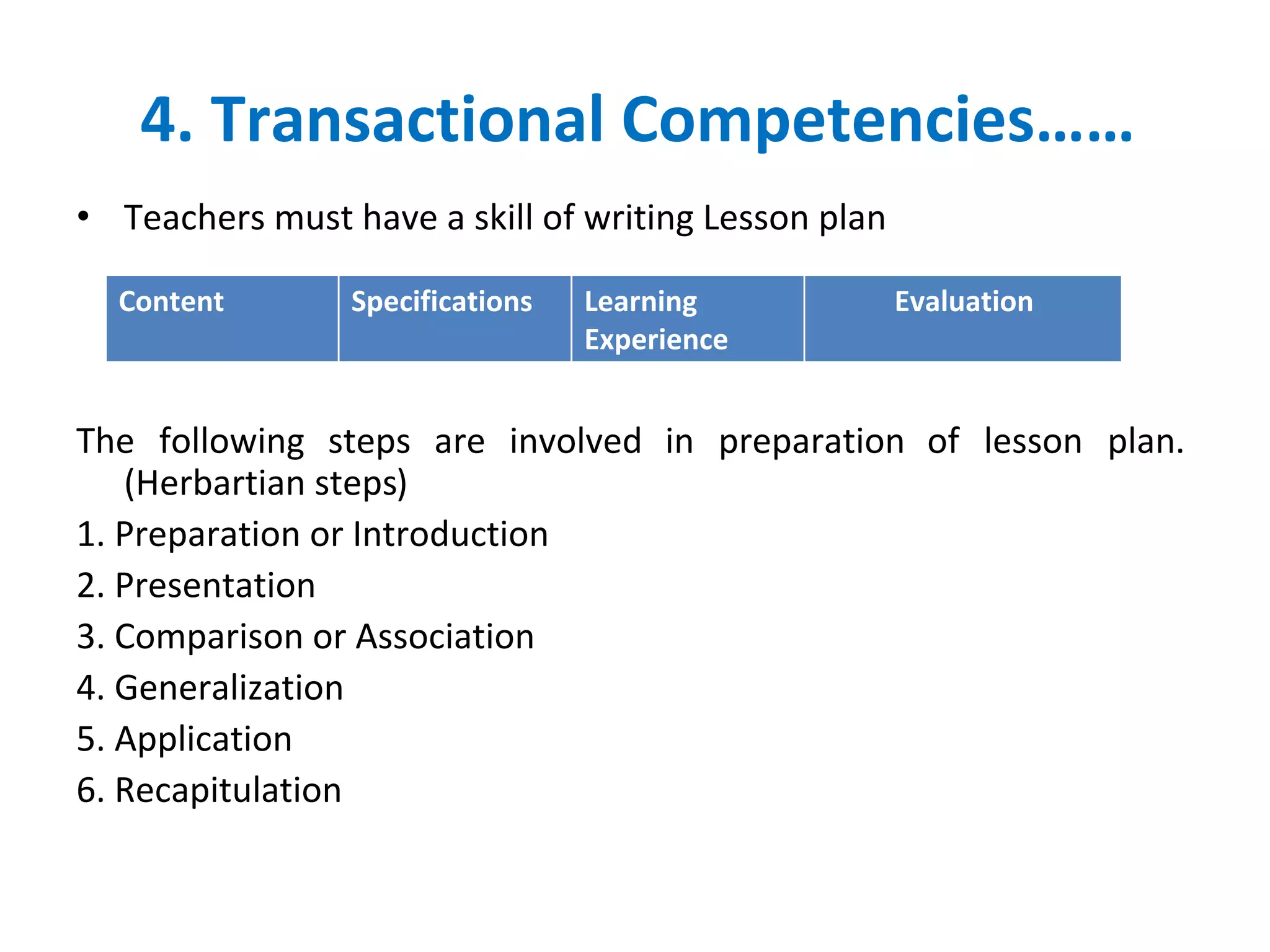 Teaching competency | PDF