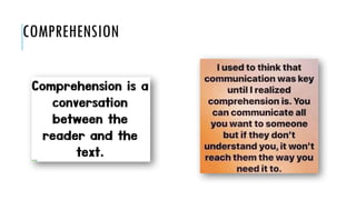 This is a presentation for Teaching Comprehension | PPT