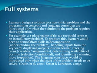 Teaching of computer programming | PPT