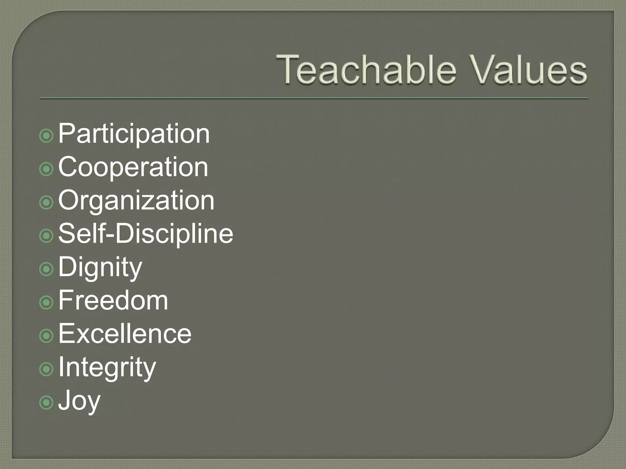 Teaching concepts, skills, and values | PPT