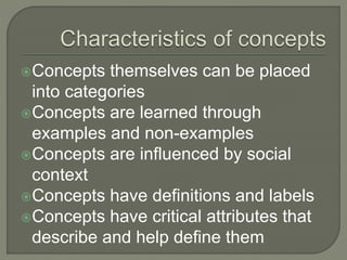 Teaching concepts, skills, and values | PPTX