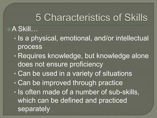 Teaching concepts, skills, and values | PPT