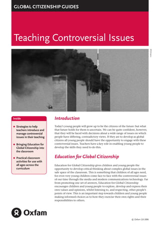 Teaching controversial issues | PDF