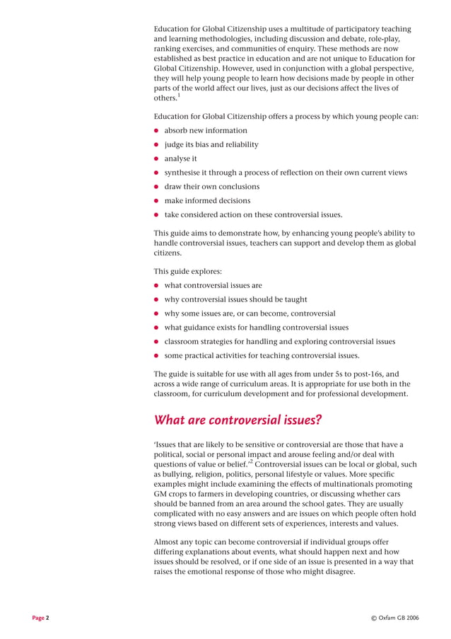 Teaching controversial issues | PDF