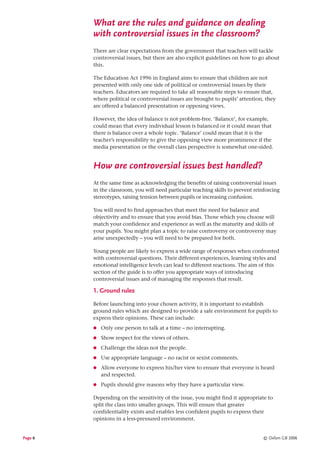 Teaching controversial issues | PDF