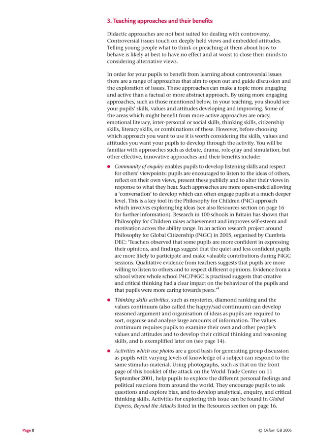 Teaching controversial issues | PDF
