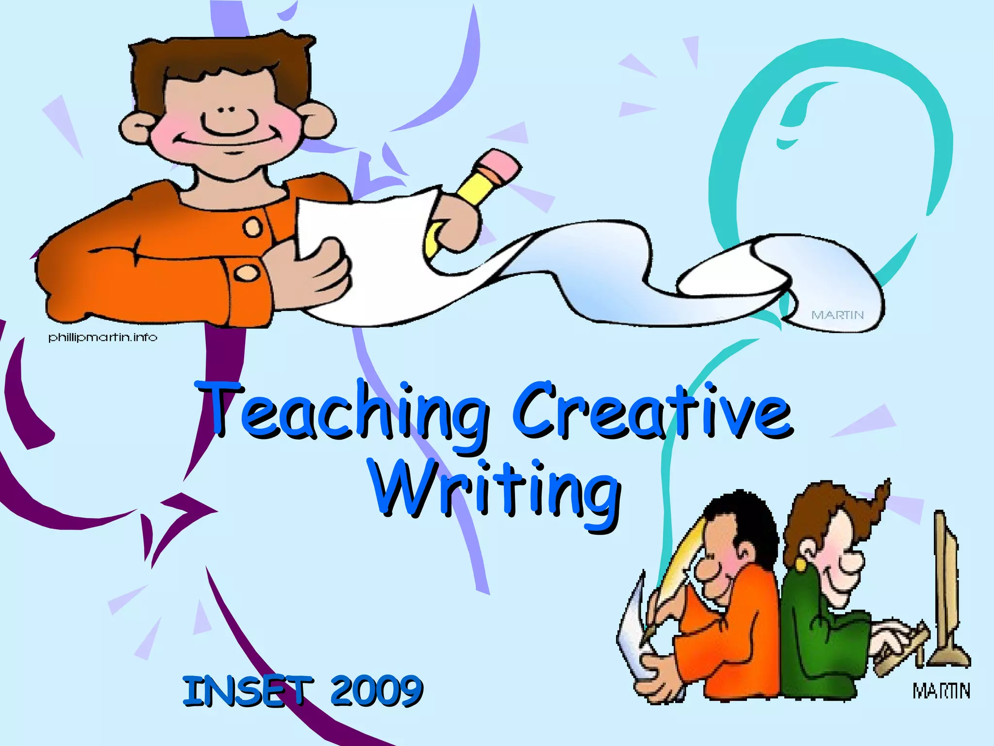 Teaching Creative Writing | PPT | Arts and Crafts | Hobbies & Interests