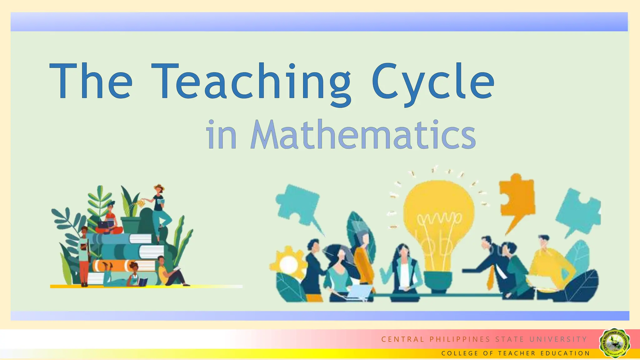 The Teaching cycle in Mathematics....... | PPT