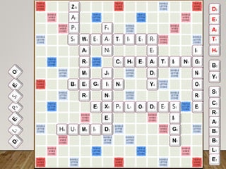 Teaching "Death by Scrabble" with Scrabble (smsaboy) | PPTX