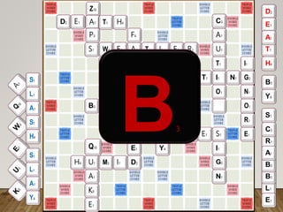 Teaching "Death by Scrabble" with Scrabble (smsaboy) | PPTX