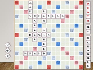 Teaching "Death by Scrabble" with Scrabble (smsaboy) | PPTX