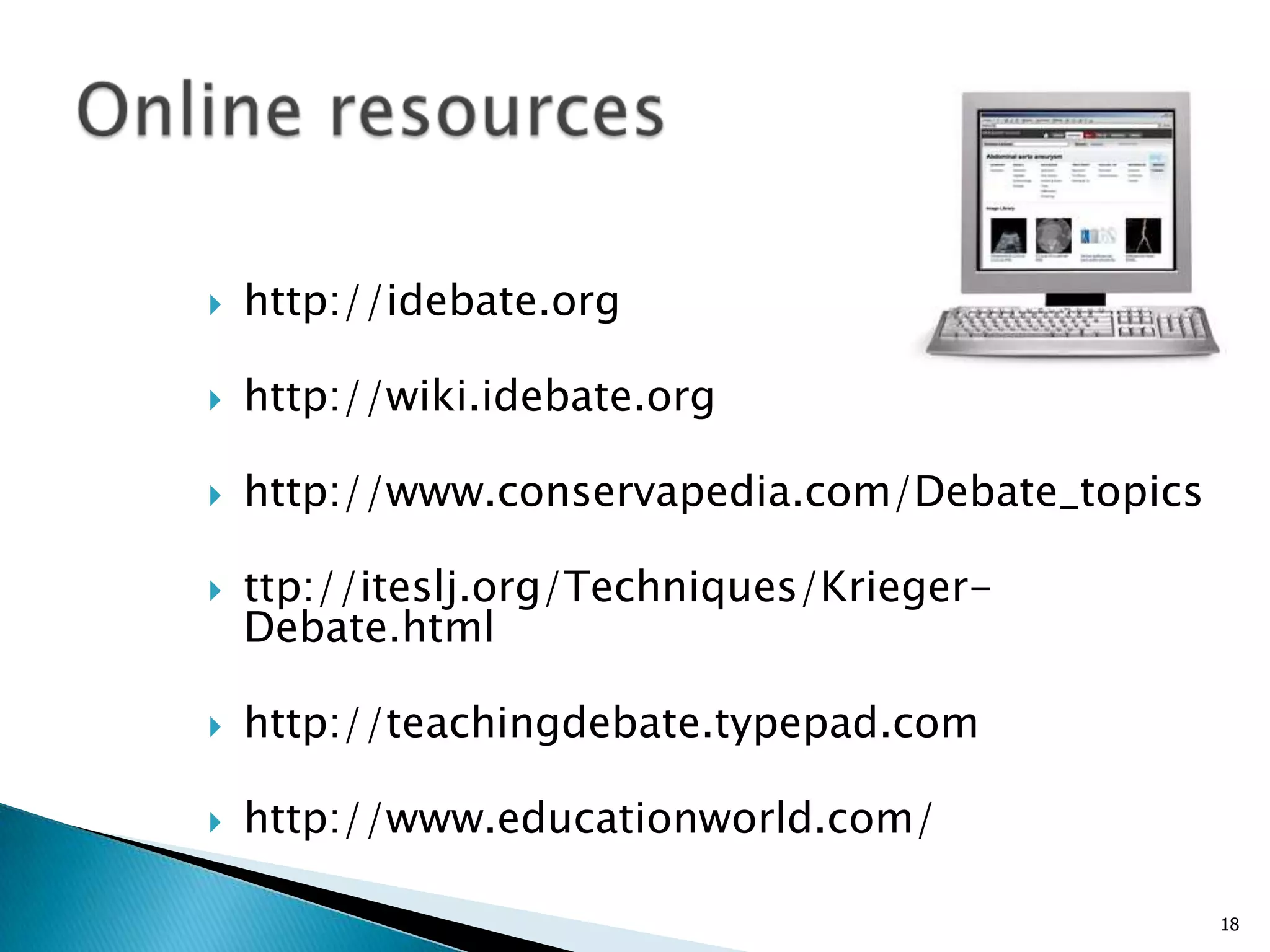 Teaching debate skills | PPTX