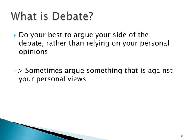 Teaching debate skills | PPTX