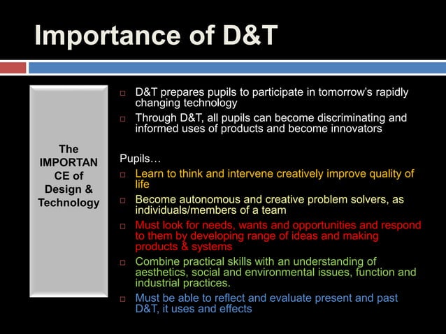 Teaching Design and Technology | PPTX