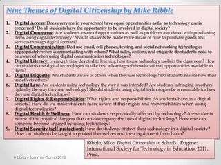 Teaching digital citizenship in a not so-digital setting | PPT