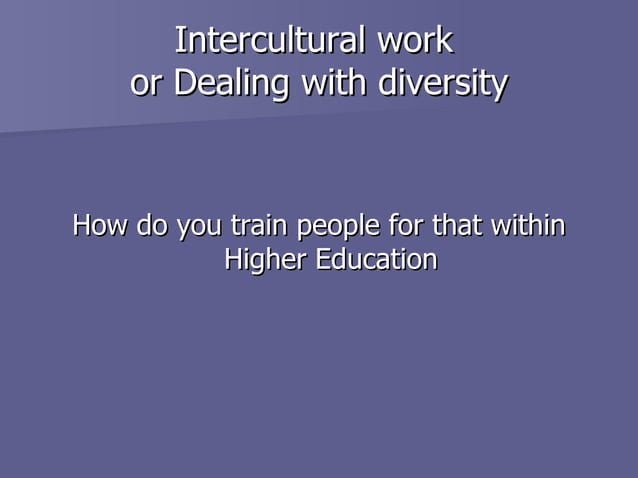 Teaching Diversity - Jos Hilte | PPT