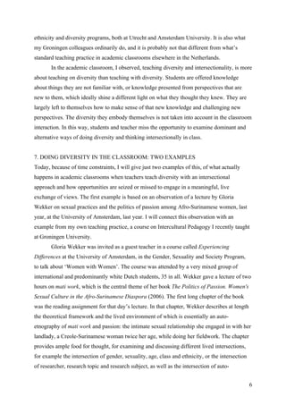 Teaching Diversity Groningen University Ellis Jonker | PDF