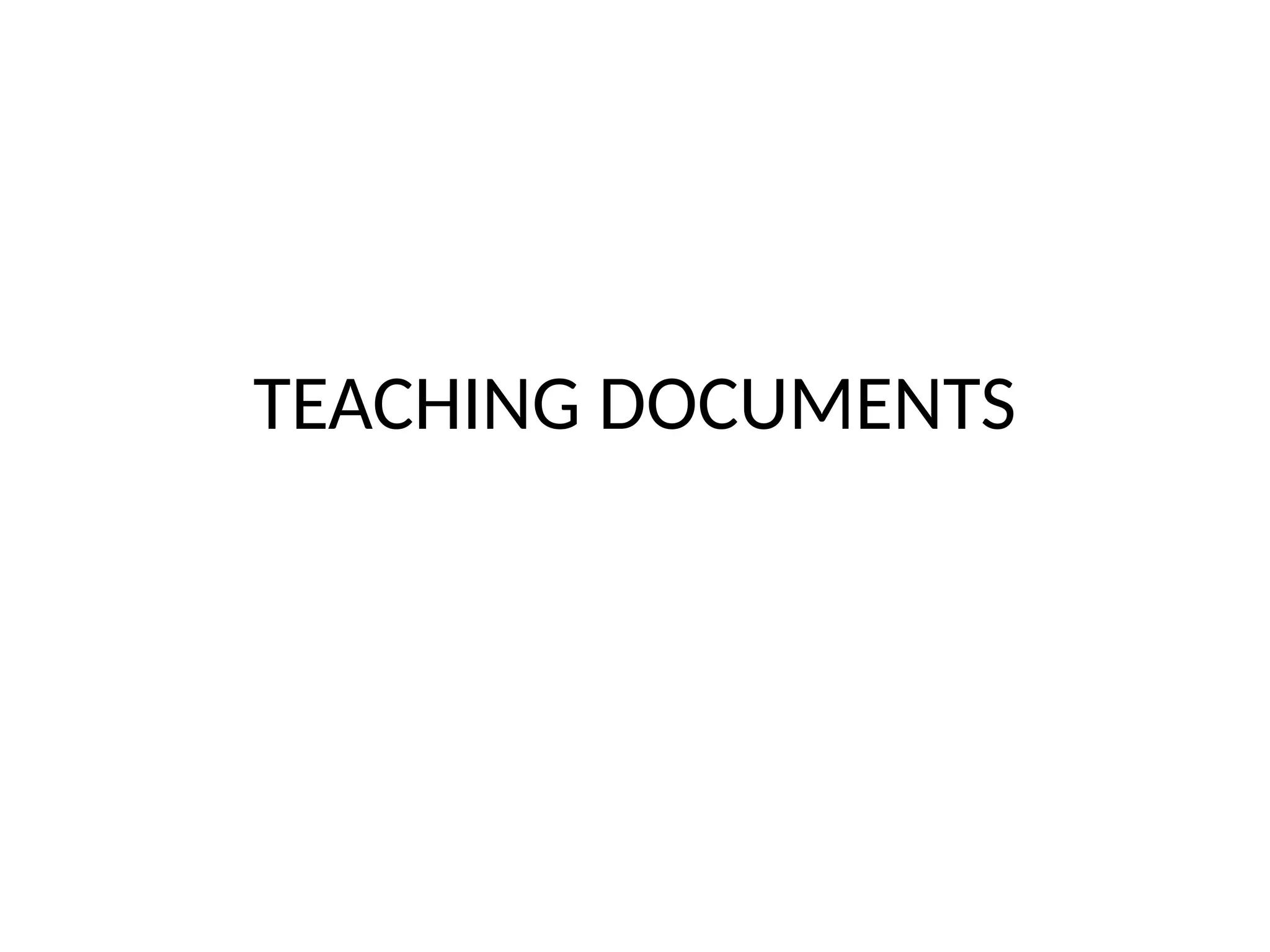 TEACHING DOCUMENTS.pptx syllabus lesson plans | PPTX