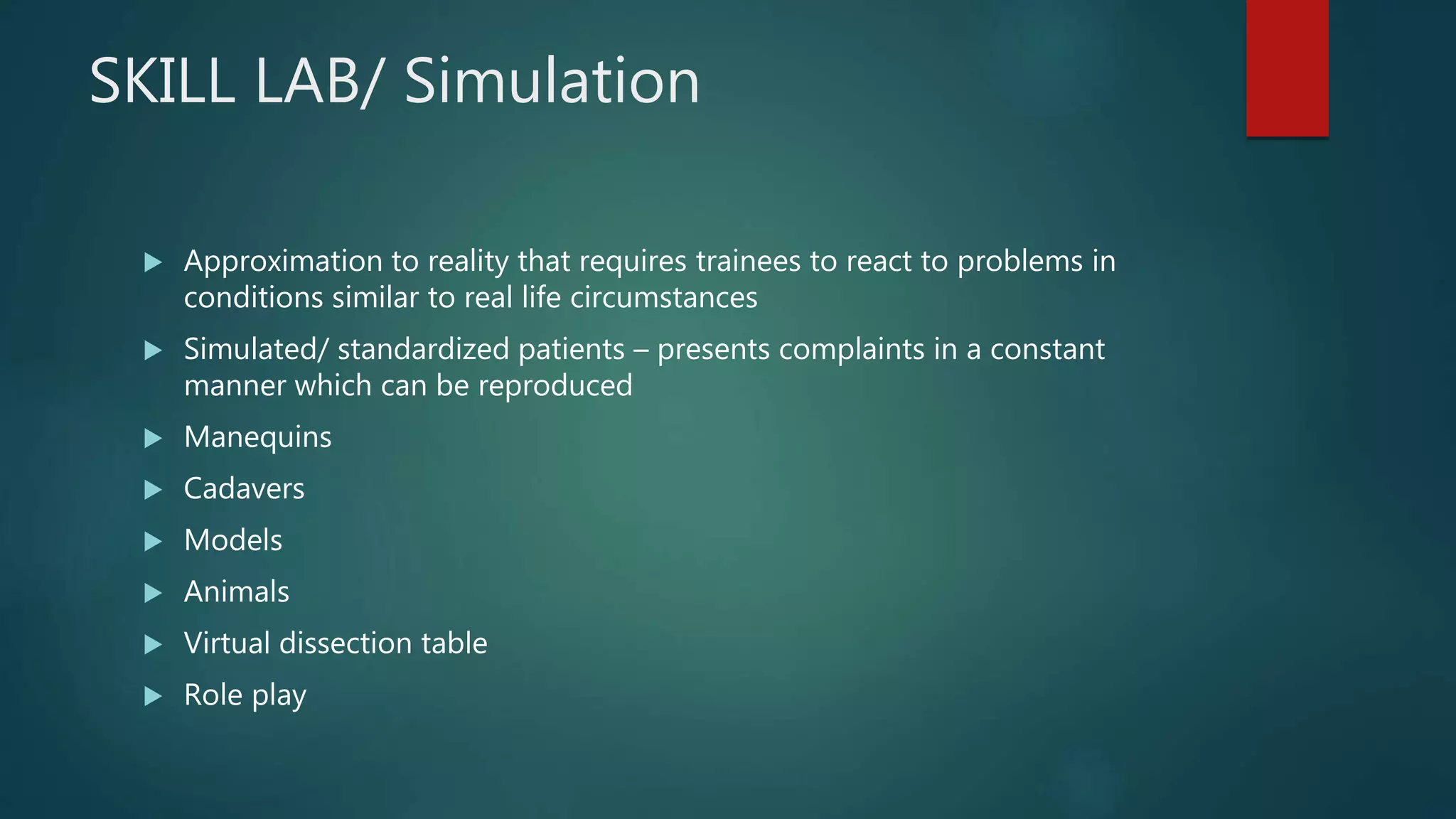 Teaching effective clinical & practical skills to health | PPTX