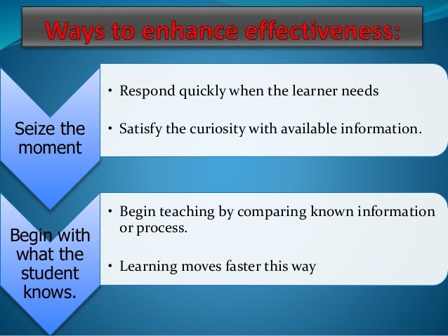 Teaching effectiveness