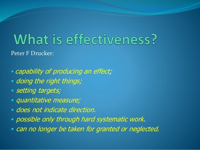 Teaching effectiveness