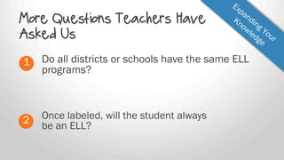 Labeling and Serving ELLs | PDF | Education