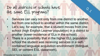 Labeling and Serving ELLs | PDF | Education
