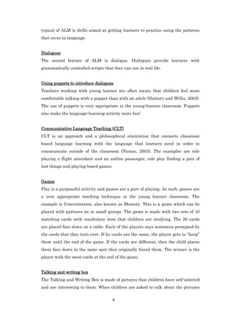 Teaching Speaking to young children | DOCX