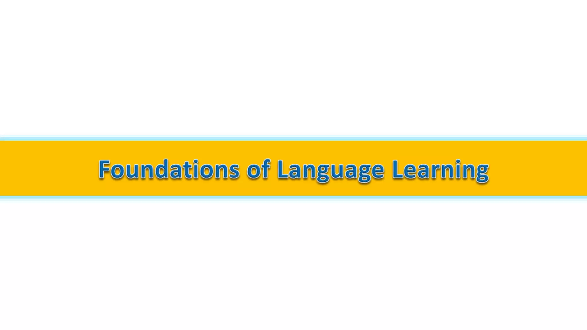 Foundations of English Language Teaching | PPTX
